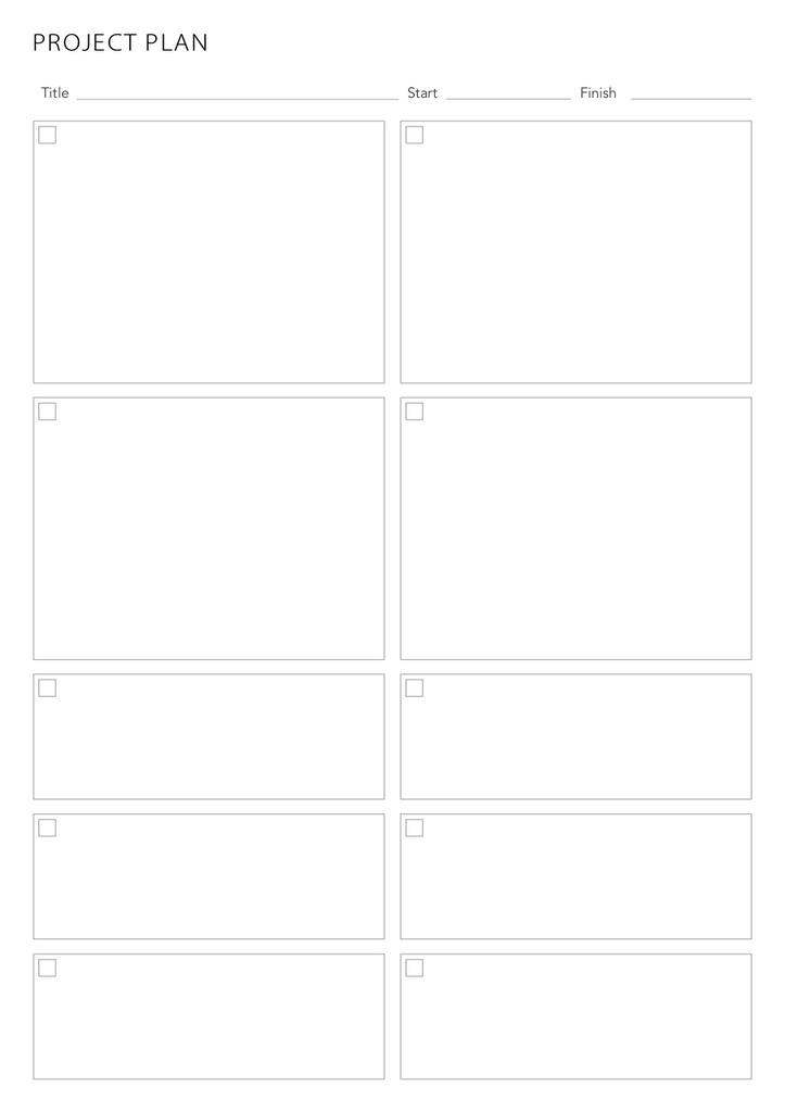 Printable Project Planner Template Craft Project Planner Printable To